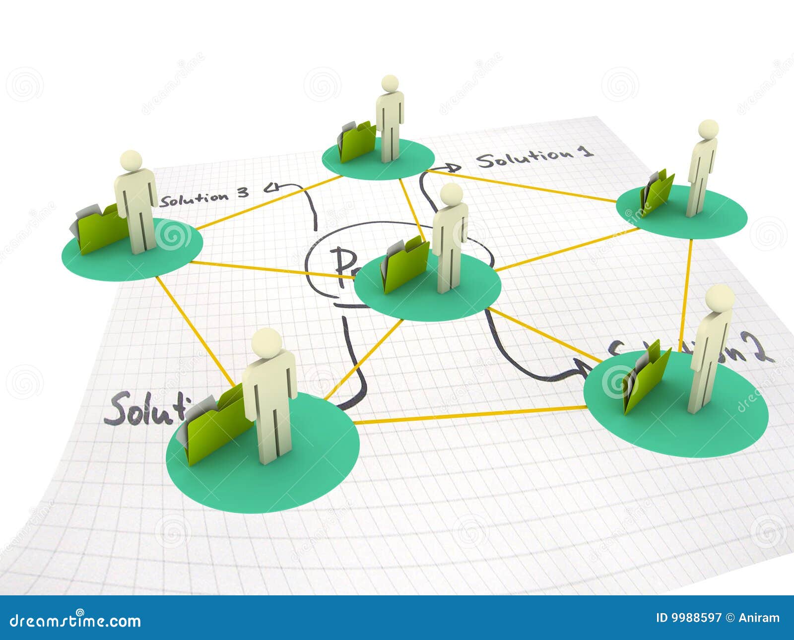 Netwotk solution stock illustration. Illustration of group - 9988597