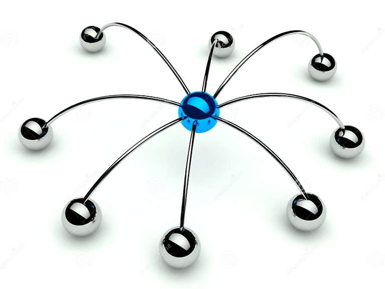 Netwrok Spider, Communication and Hierarchy Stock Illustration ...