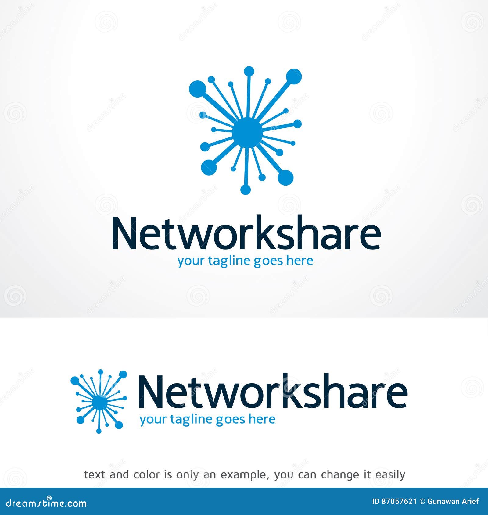 Netz-Anteil Logo Template Design Vector Vektor Abbildung - Illustration ...