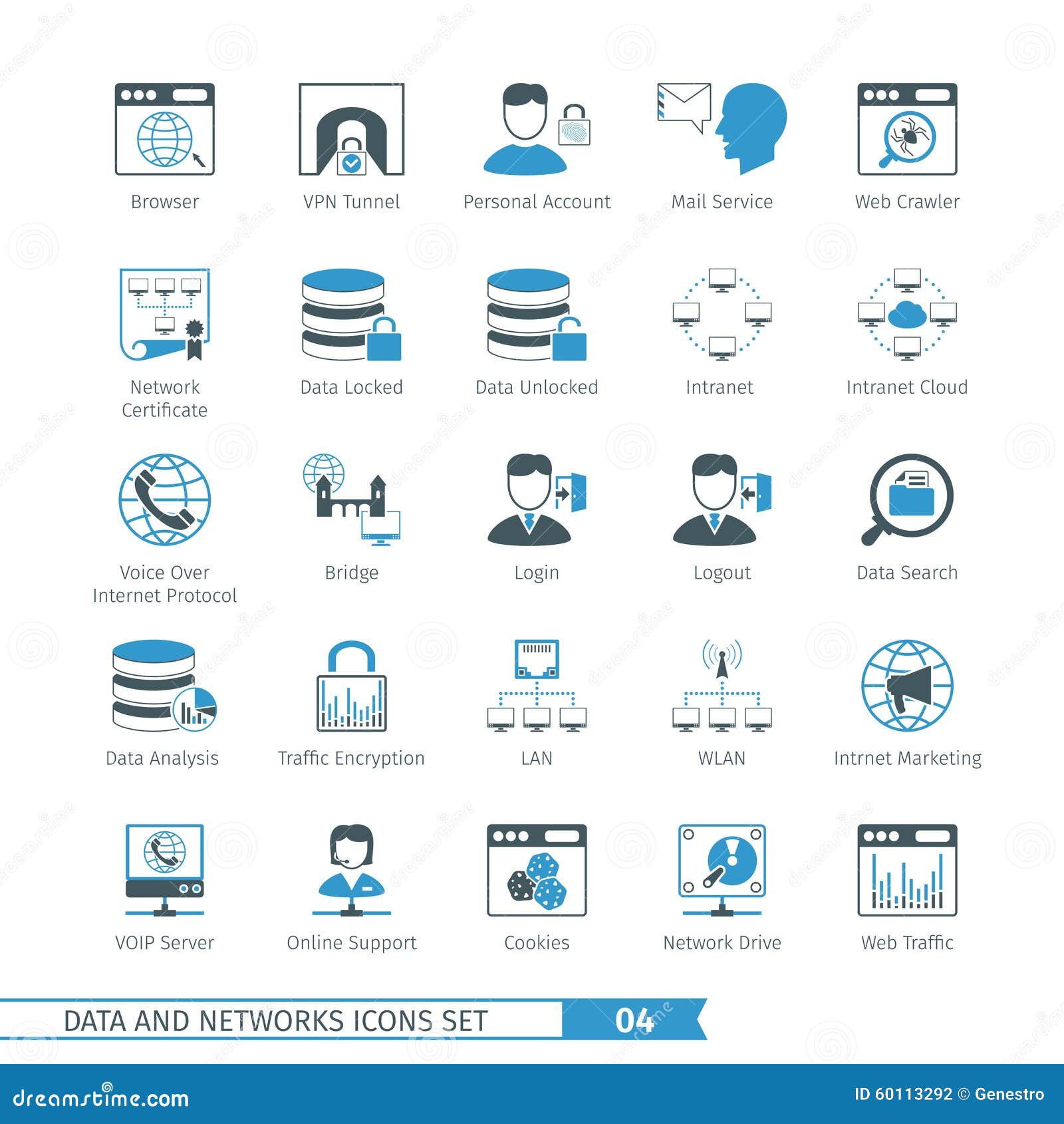 Netz-Ikone stellte 04 ein vektor abbildung. Illustration von intranet ...