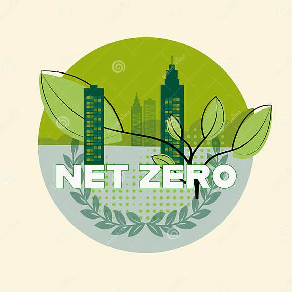 Net Zero Concept - Vector Illustration Stock Vector - Illustration of ...