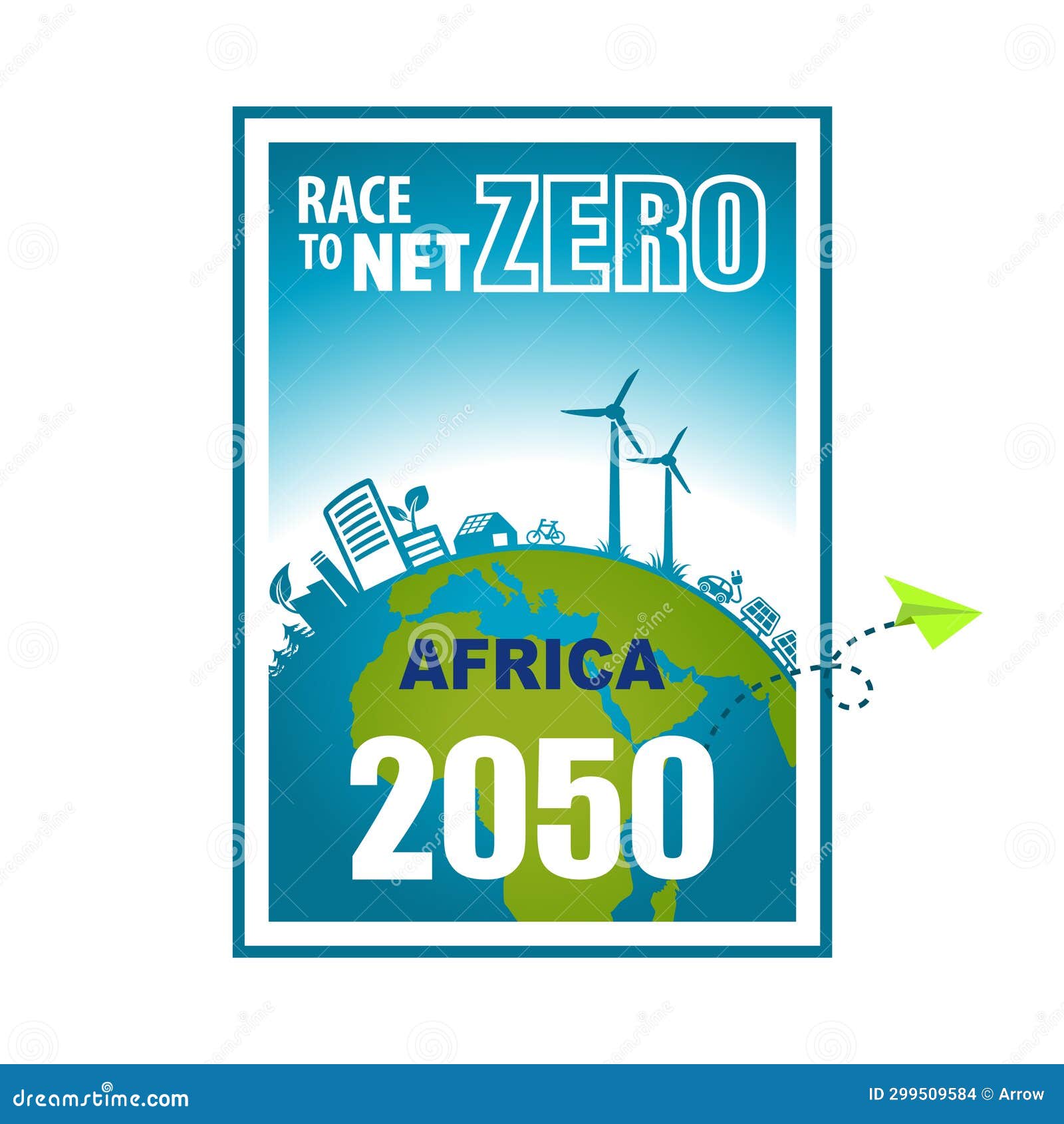 Race To Net Zero 2050 Africa Greenhouse Gas Emission Target Carbon ...