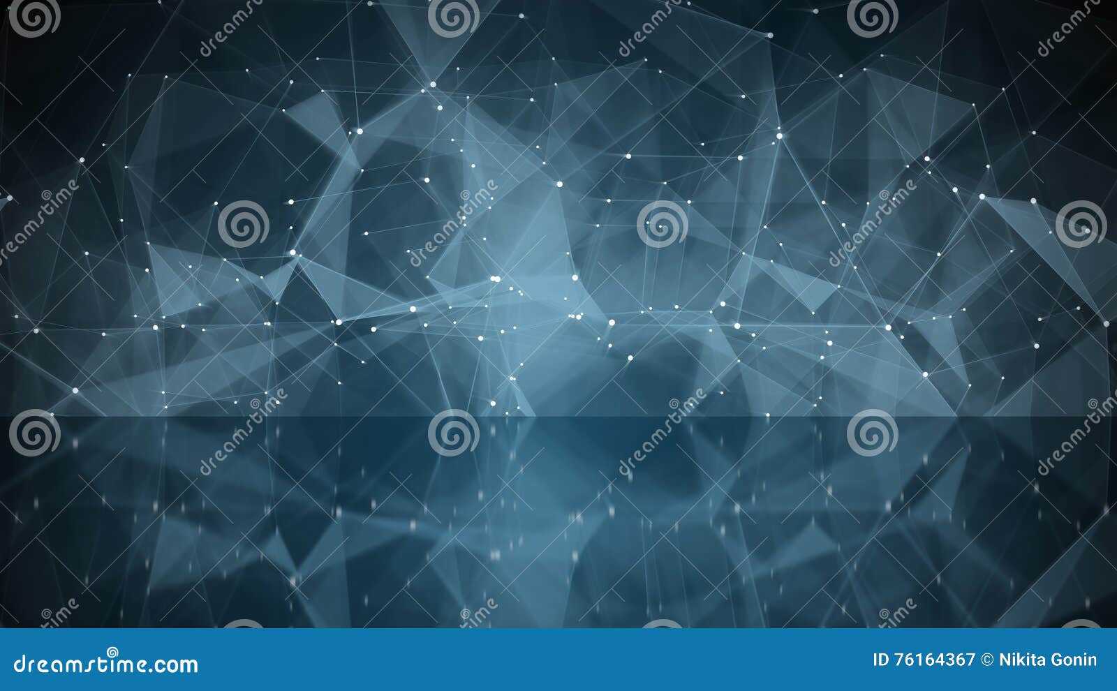 Netzform Mit Reflexionszusammenfassungsillustration Stock Abbildung ...