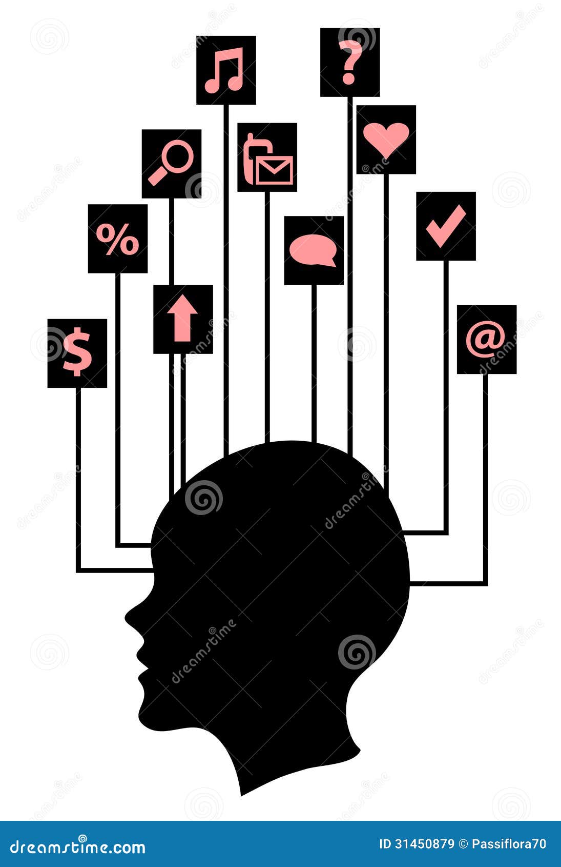 Netzsymbole und -ikonen stock abbildung. Illustration von vektor - 31450879