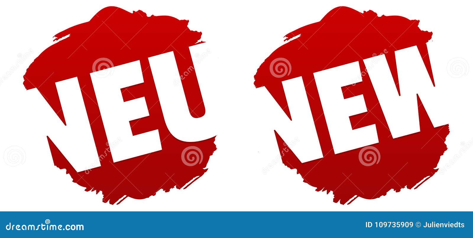 Neu - New Badge. Esp10 Vector. Stock Vector - Illustration of arrival ...