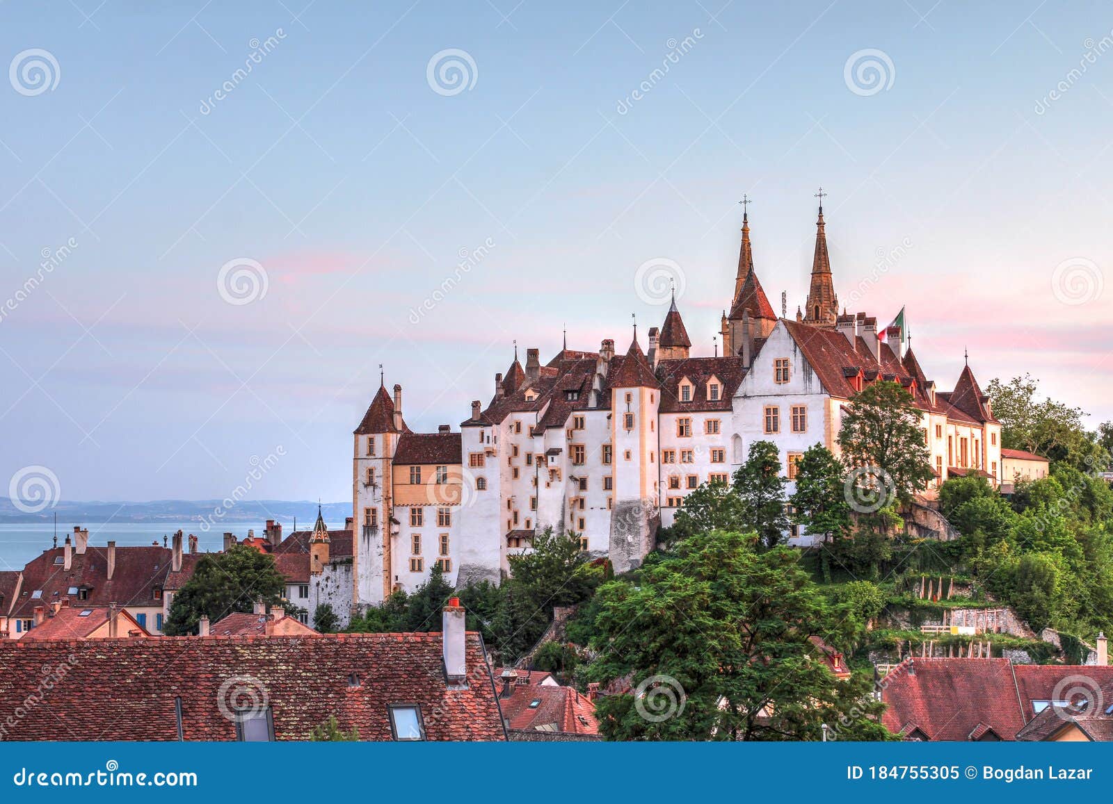 Neuchatel Castle, Switzerland Stock Image - Image of neuenburg, castle ...