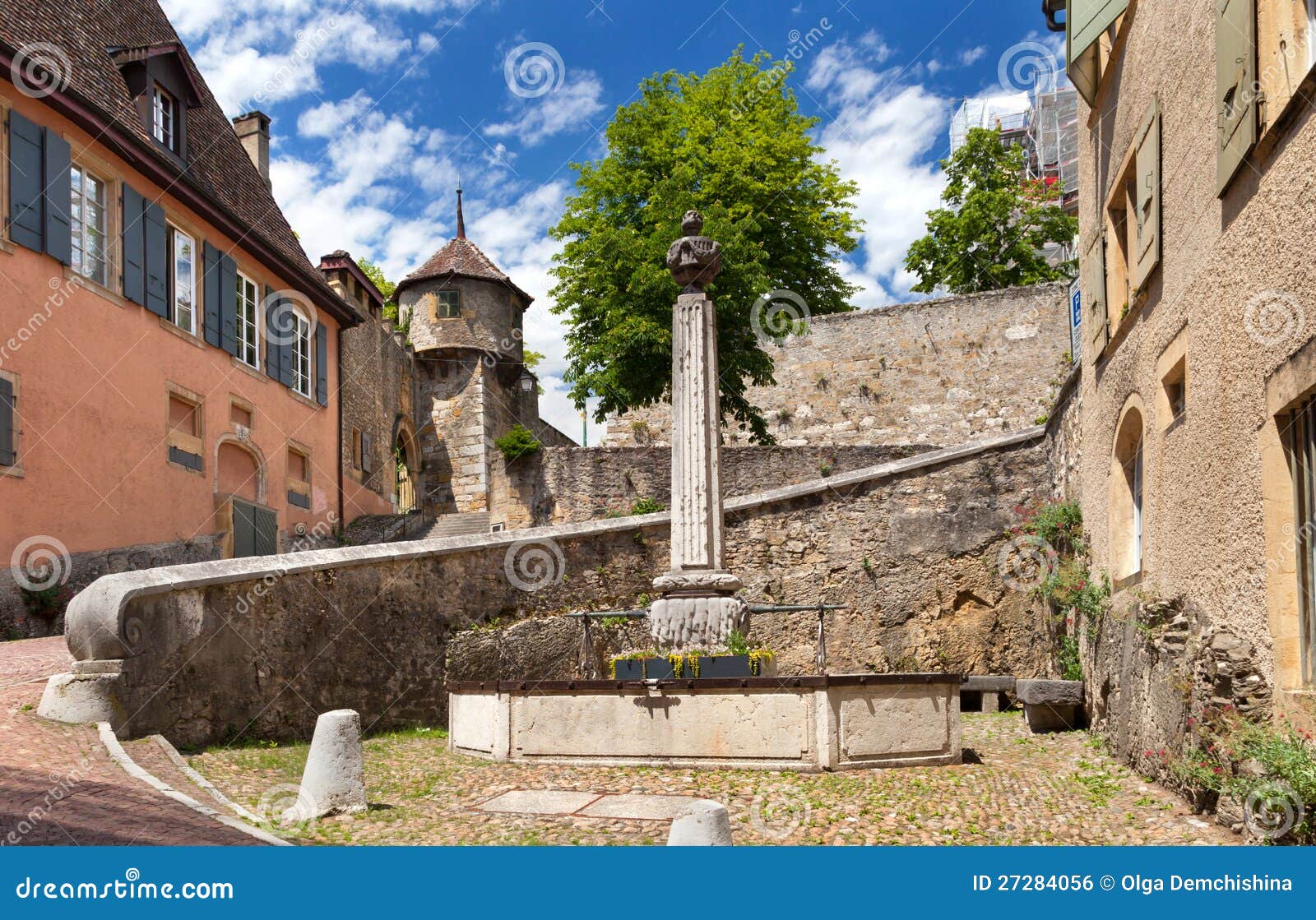 Neuchatel, Switzerland stock photo. Image of building - 27284056
