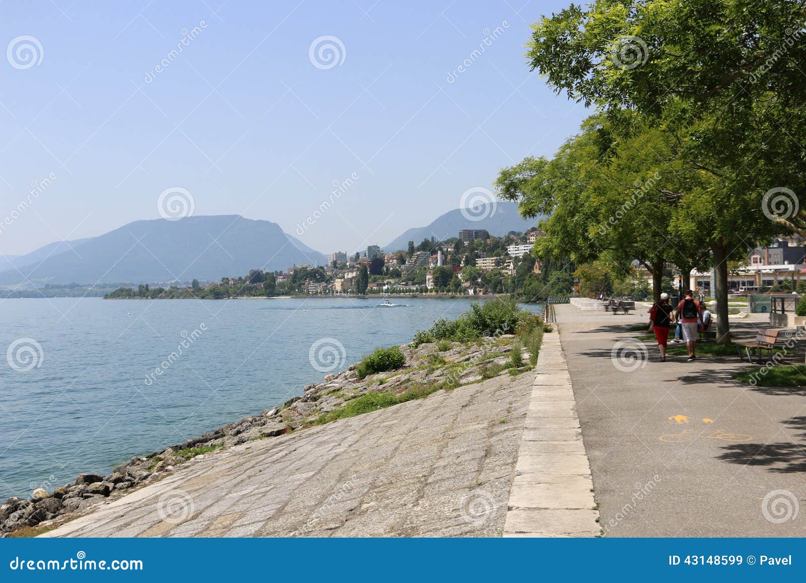 Neuchatel stock image. Image of mountains, city, lake - 43148599