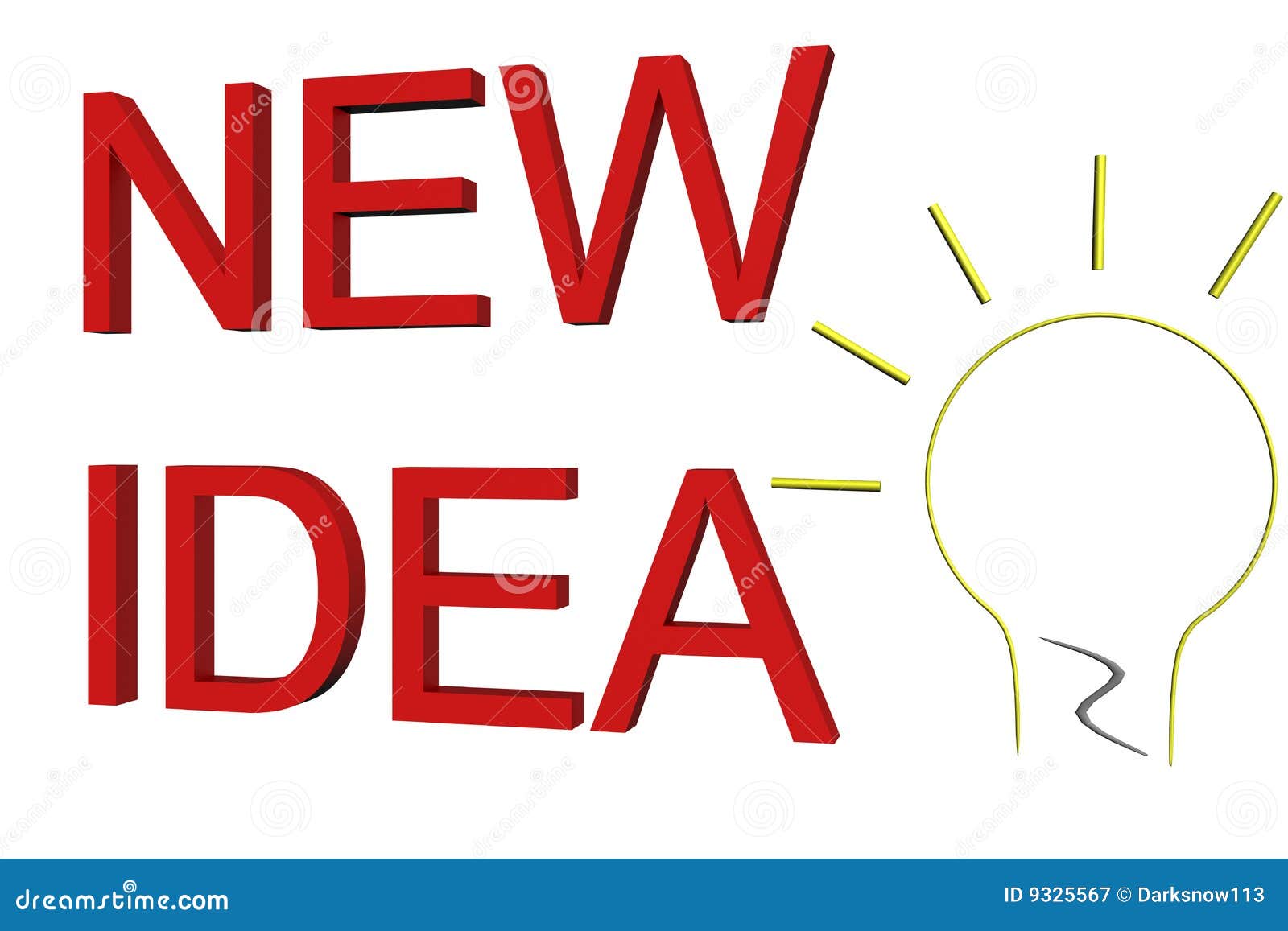 Neue Idee stock abbildung. Illustration von metapher, darstellung - 9325567