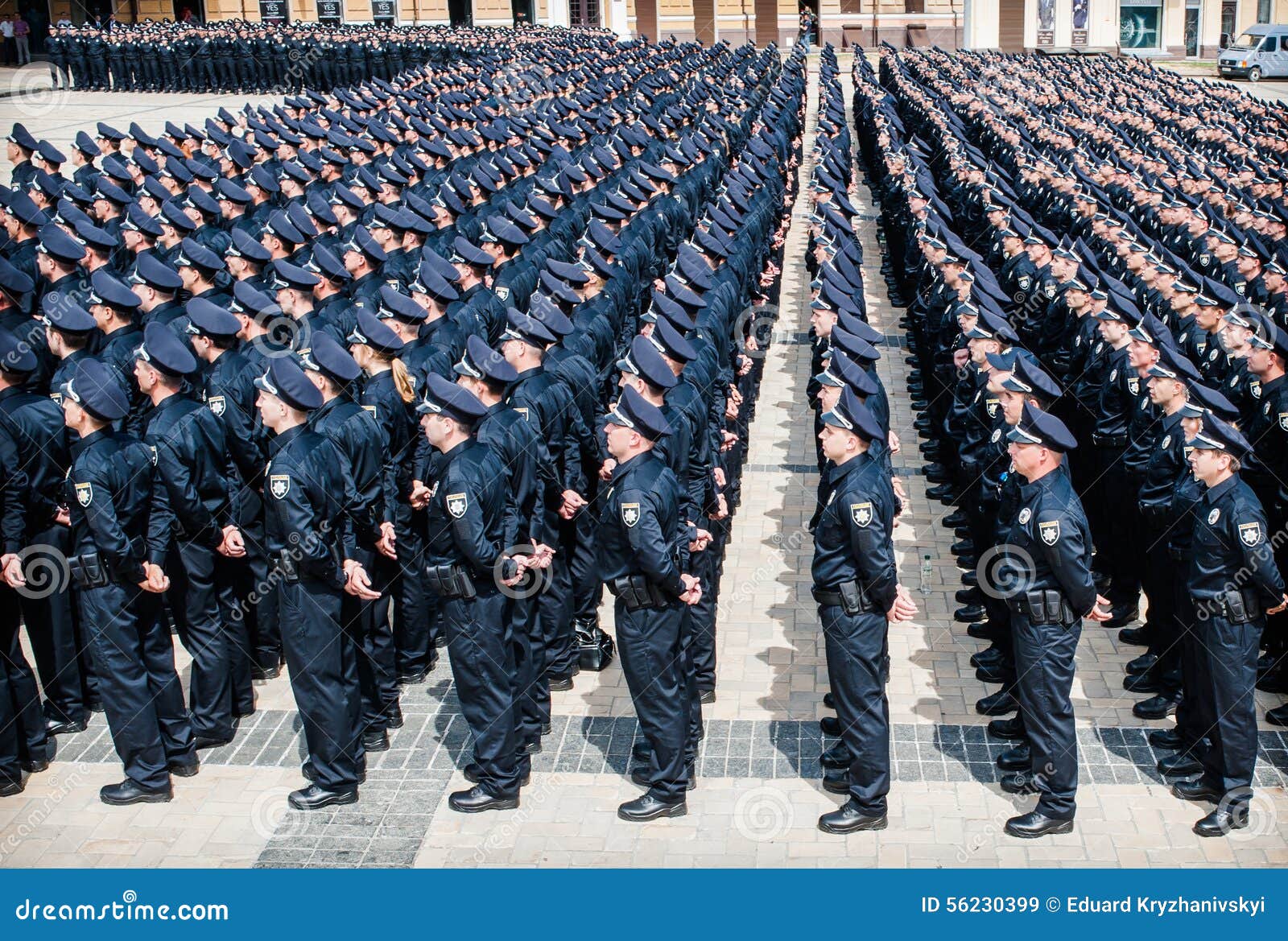 Neue Polizei Patrouilliert Schwur Den Eid Redaktionelles Stockbild ...