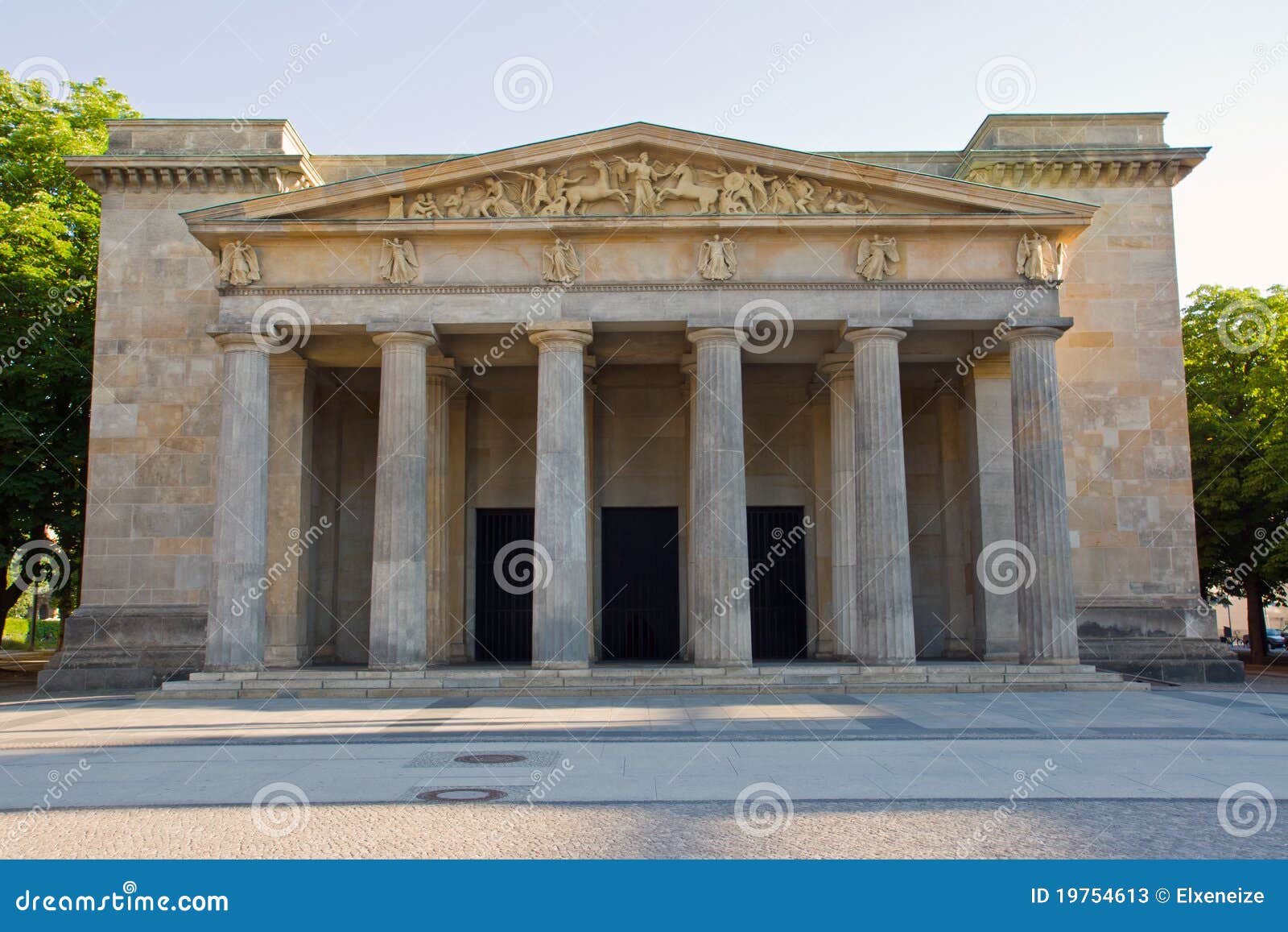 Neue Wache in Berlin stock image. Image of classical - 19754613