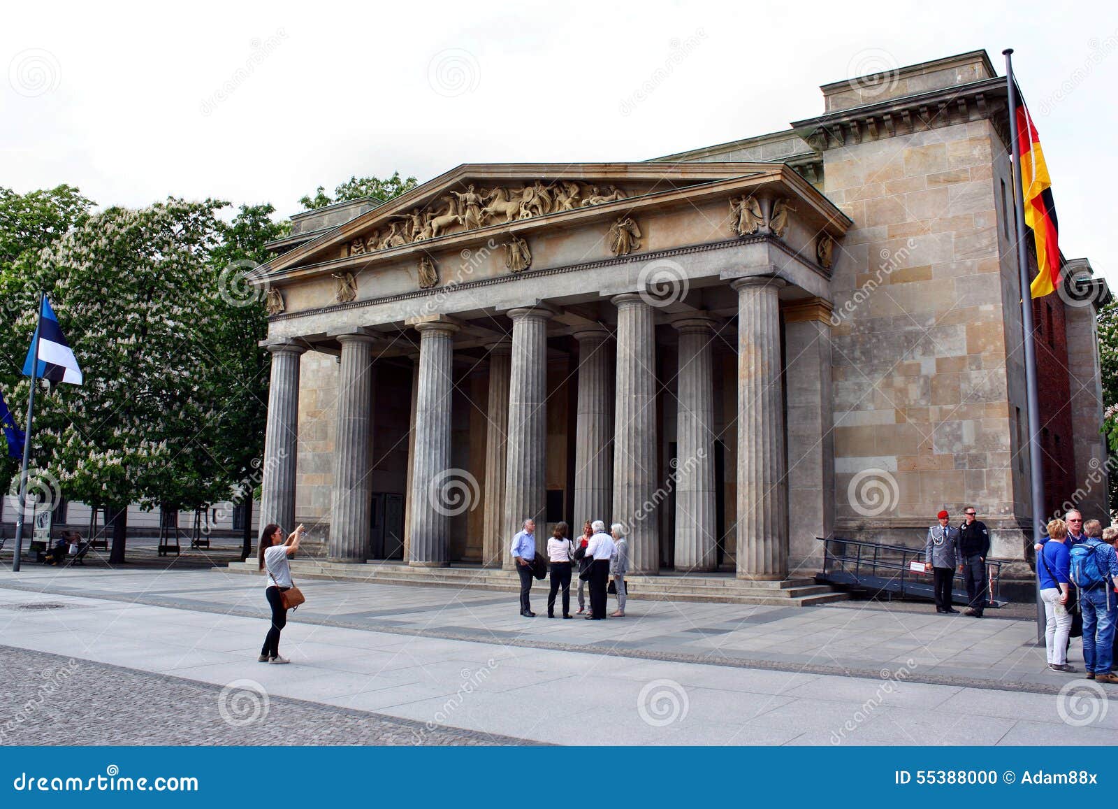 The Neue Wache in Berlin editorial image. Image of historic - 55388000