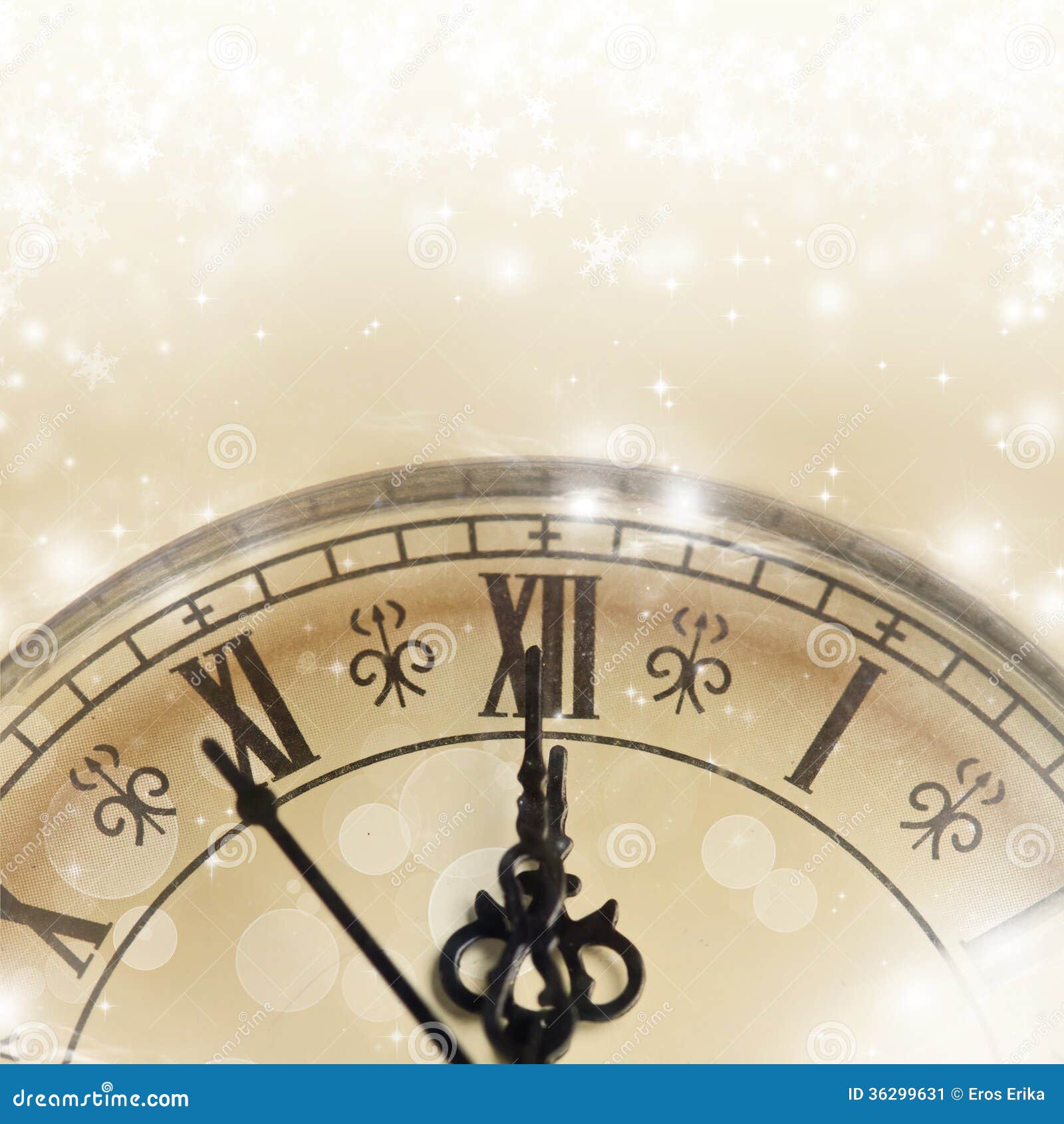 Neuen Jahres Um Mitternacht Stockbild - Bild von dezember, countdown ...
