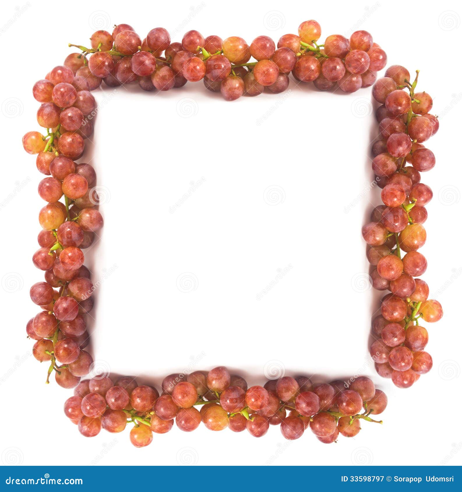 Neuer Rahmen Der Roten Trauben Mit Wassertropfen Stockbild - Bild von ...