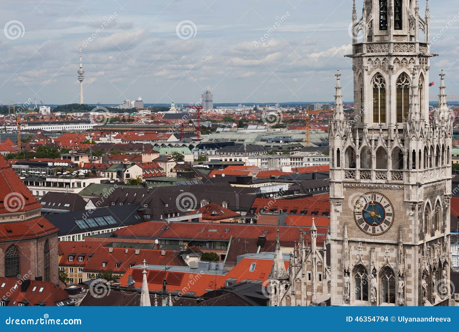 Neues Rathaus in Munich stock photo. Image of hall, architecture - 46354794