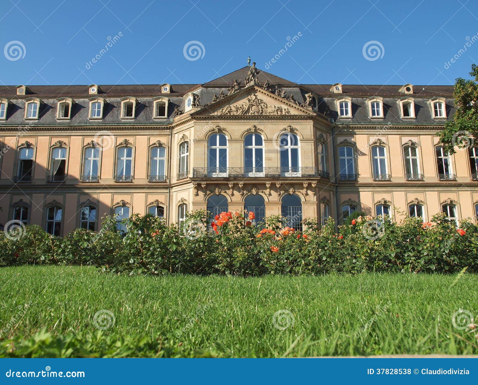 Neues Schloss (New Castle), Stuttgart Stock Photo - Image of german ...