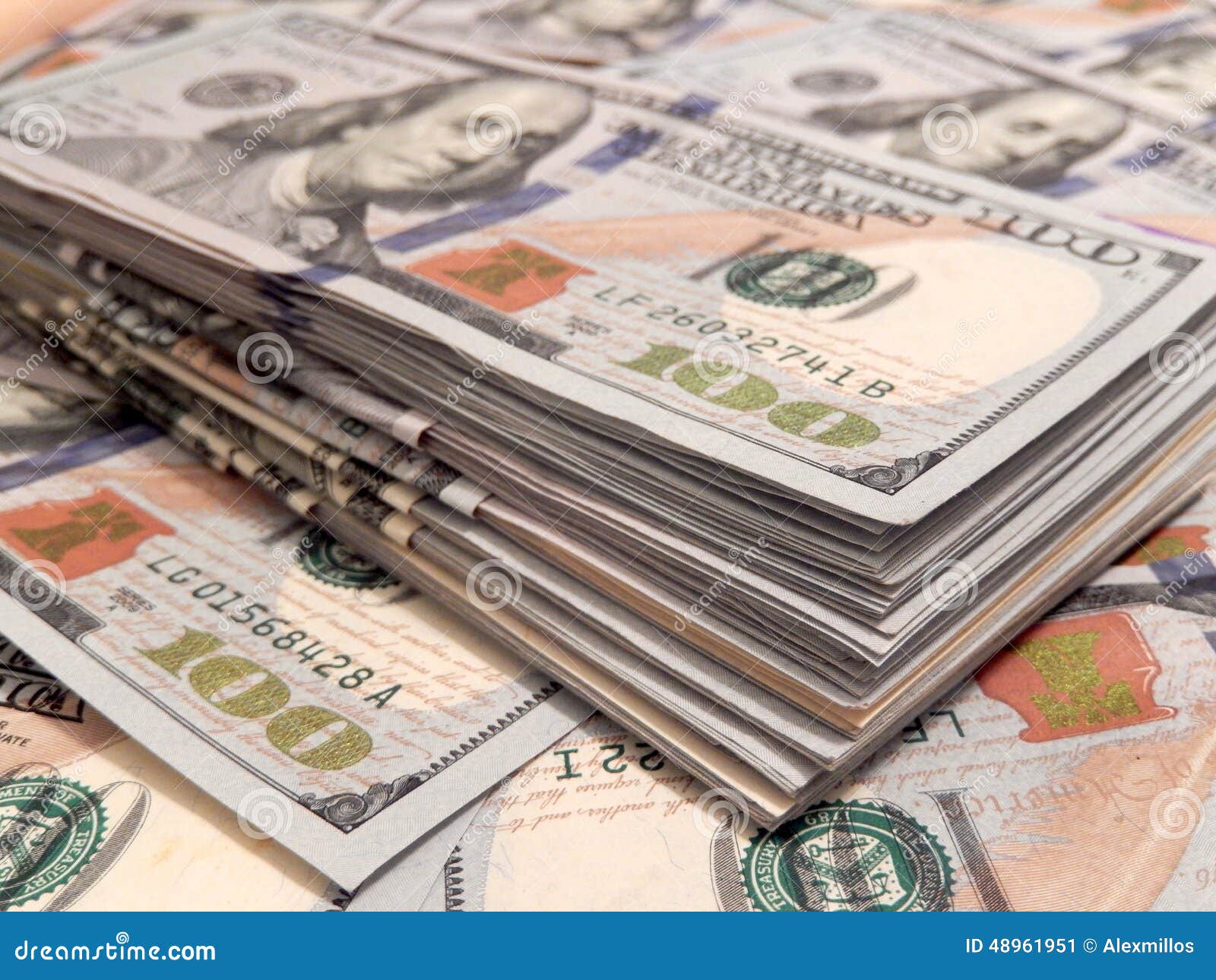 Neuf Cent Piles De Billets D'un Dollar Image stock - Image du finances ...