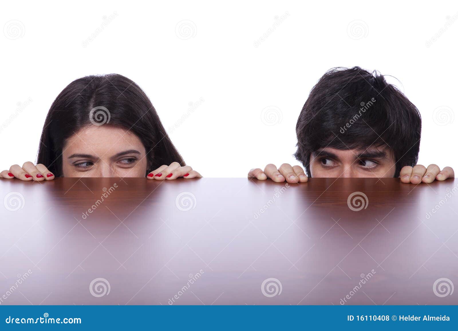 Neugier stockfoto. Bild von schauen, männer, frau, erreichen - 16110408