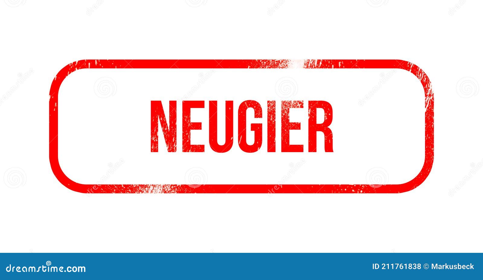 Neugier - Red Grunge Rubber, Stamp Stock Illustration - Illustration of ...