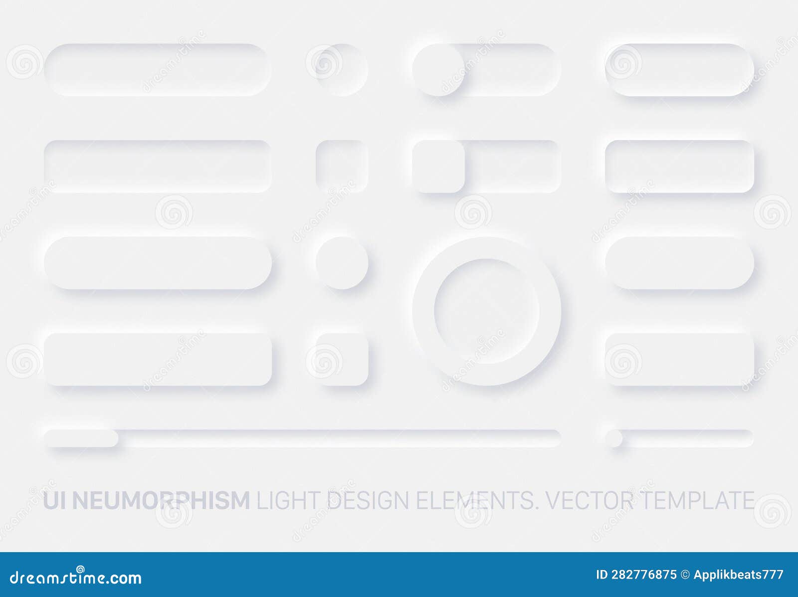 Neumorphic Vector Infographic. Circles Timeline. 2, 3, 4, 5 Options ...