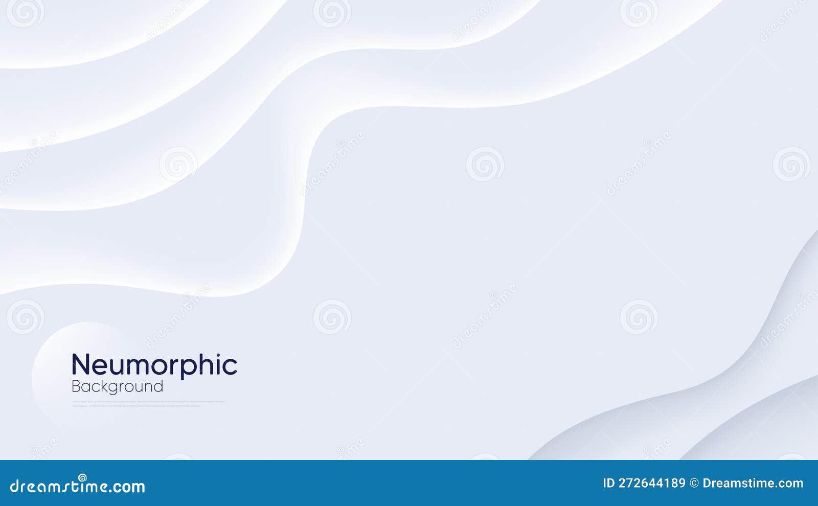 Neumorphic Background with Wavy Layers. Minimal Abstract Paper 3d ...