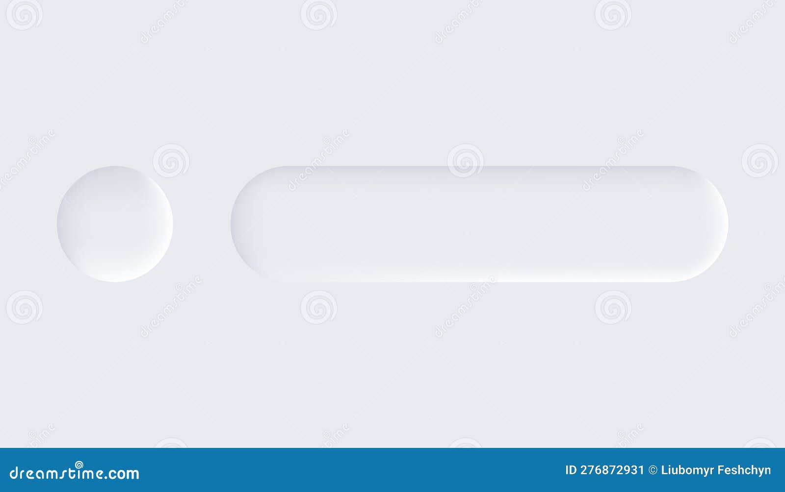 Neumorphic Buttons. Simple Trendy Design Elements UI Components ...