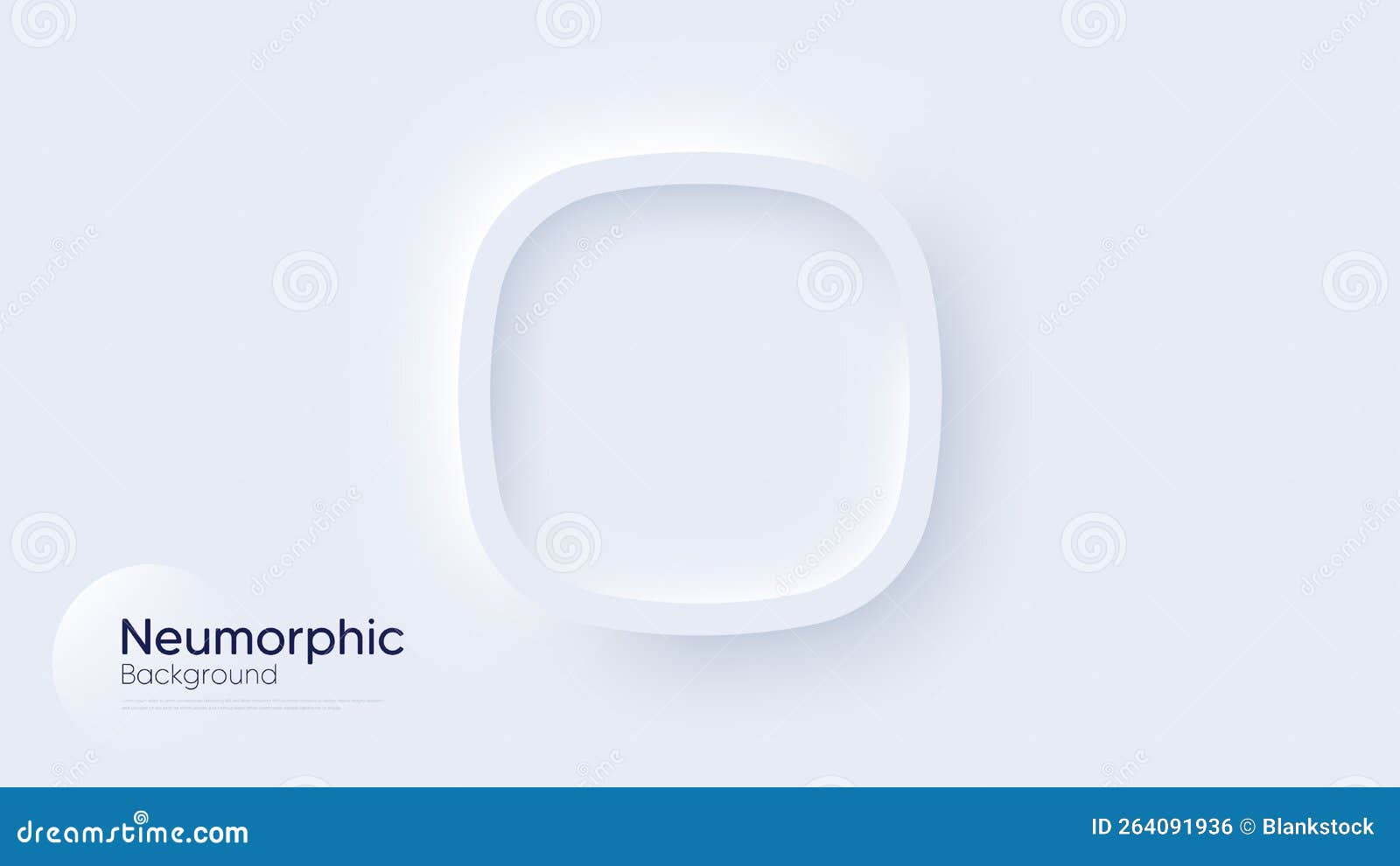 Neumorphic Circular Background with Round Concentric Elements. Minimal Abstract Clean Paper 3d ...
