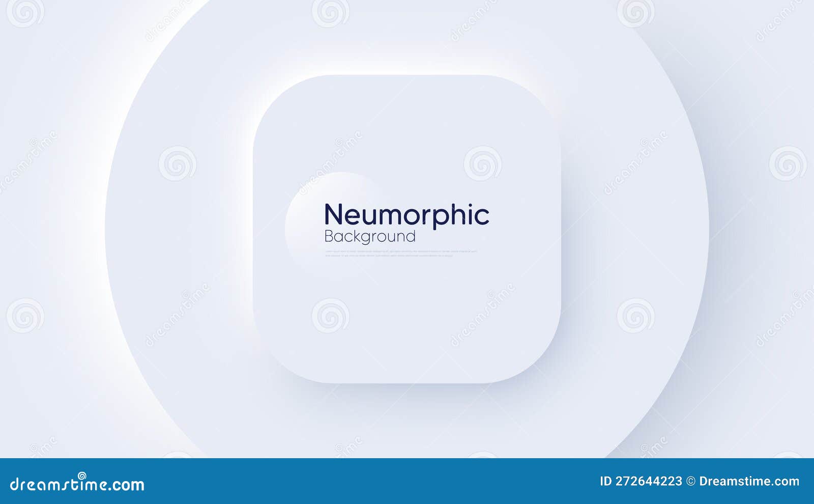 Neumorphic Circular Background with Square Concentric Elements. Minimal ...