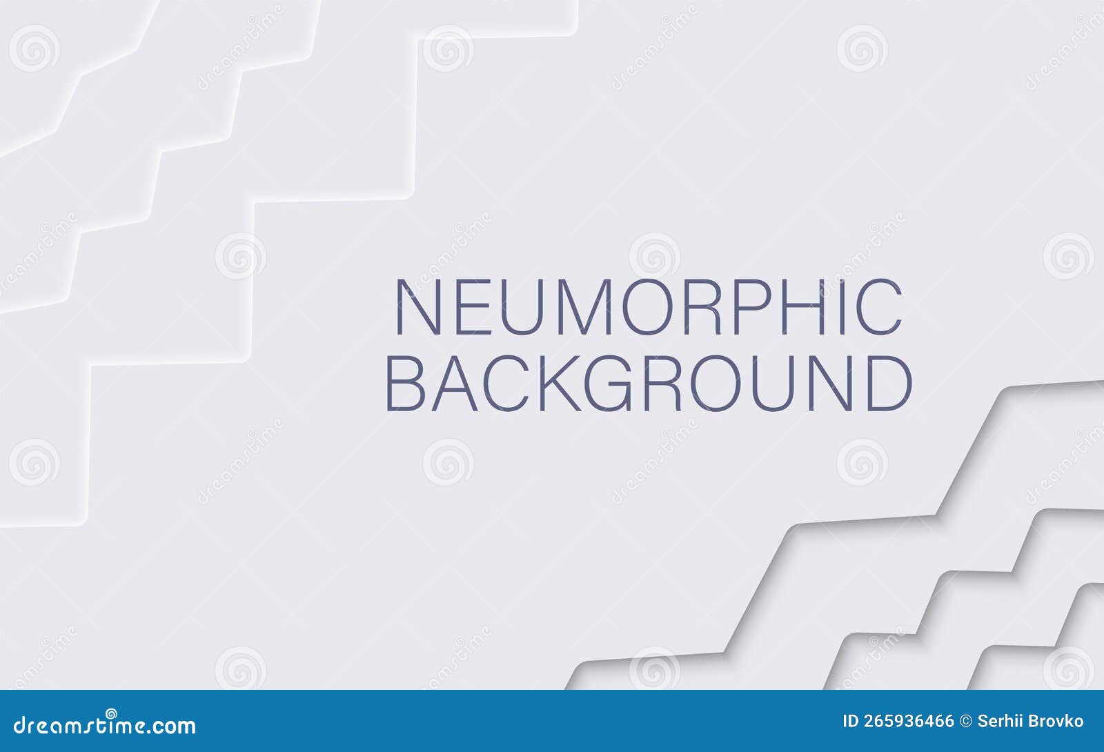Neumorphic Pattern with Wavy Layers. Abstract Paper 3d Design Template ...