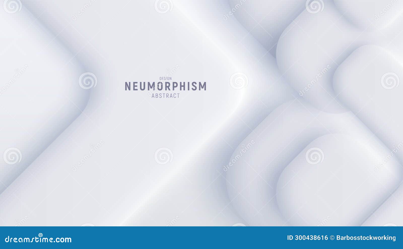 Neumorphic Soft and Bright Design with Geometric Shapes. Stock ...