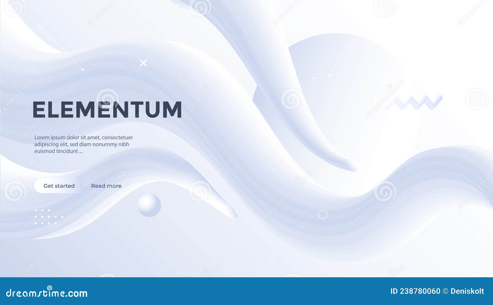 Neumorphism Poster Design with Gradient Light Wave Stock Vector ...