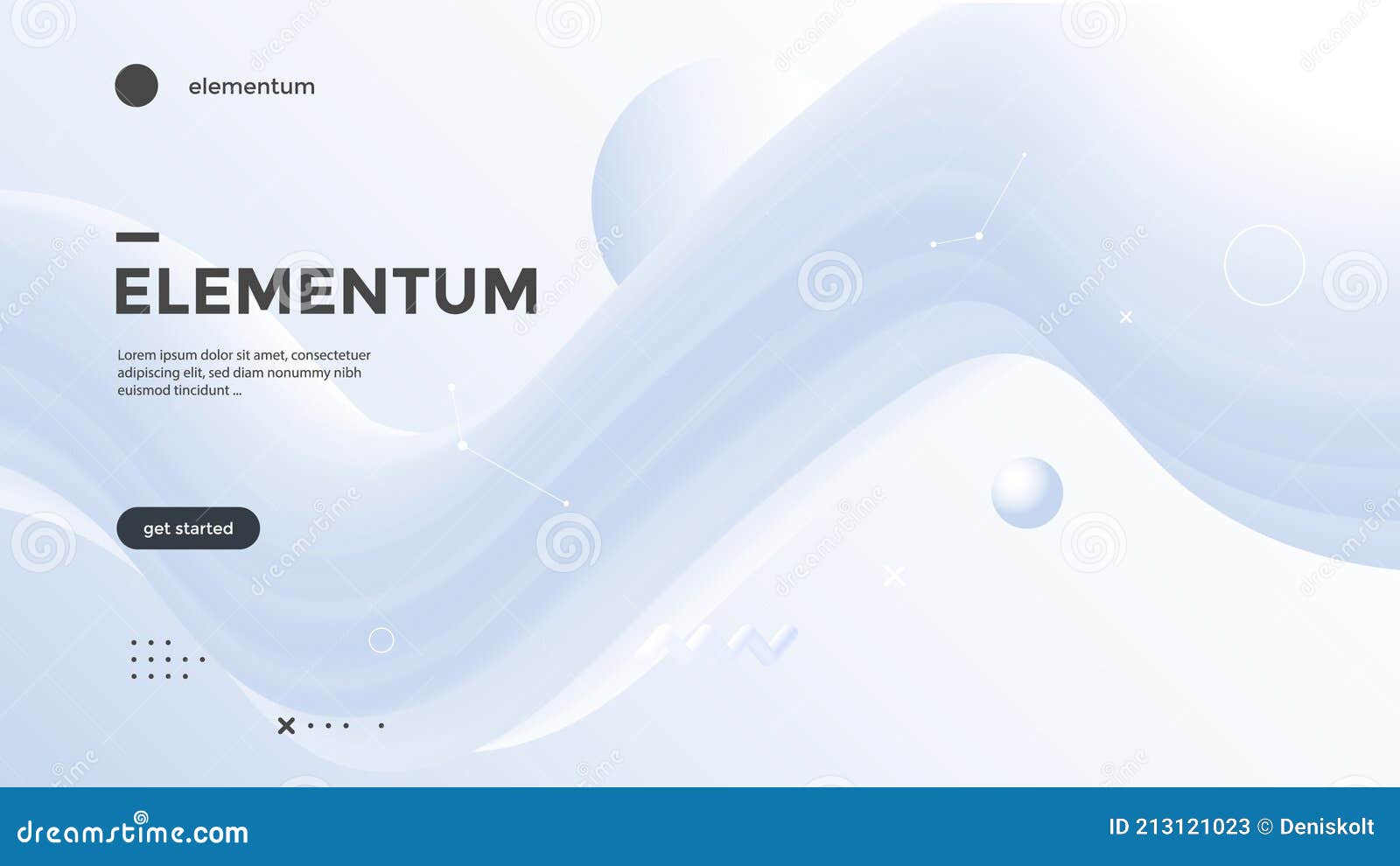 Neumorphism Poster with Gradient Light Wave. Stock Vector ...