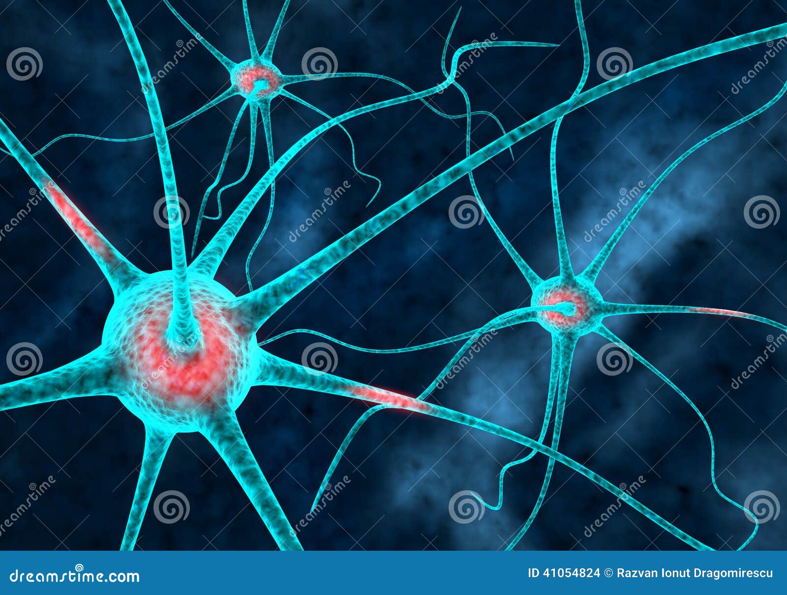 Neurônios ilustração stock. Ilustração de atômico, molecular - 41054824