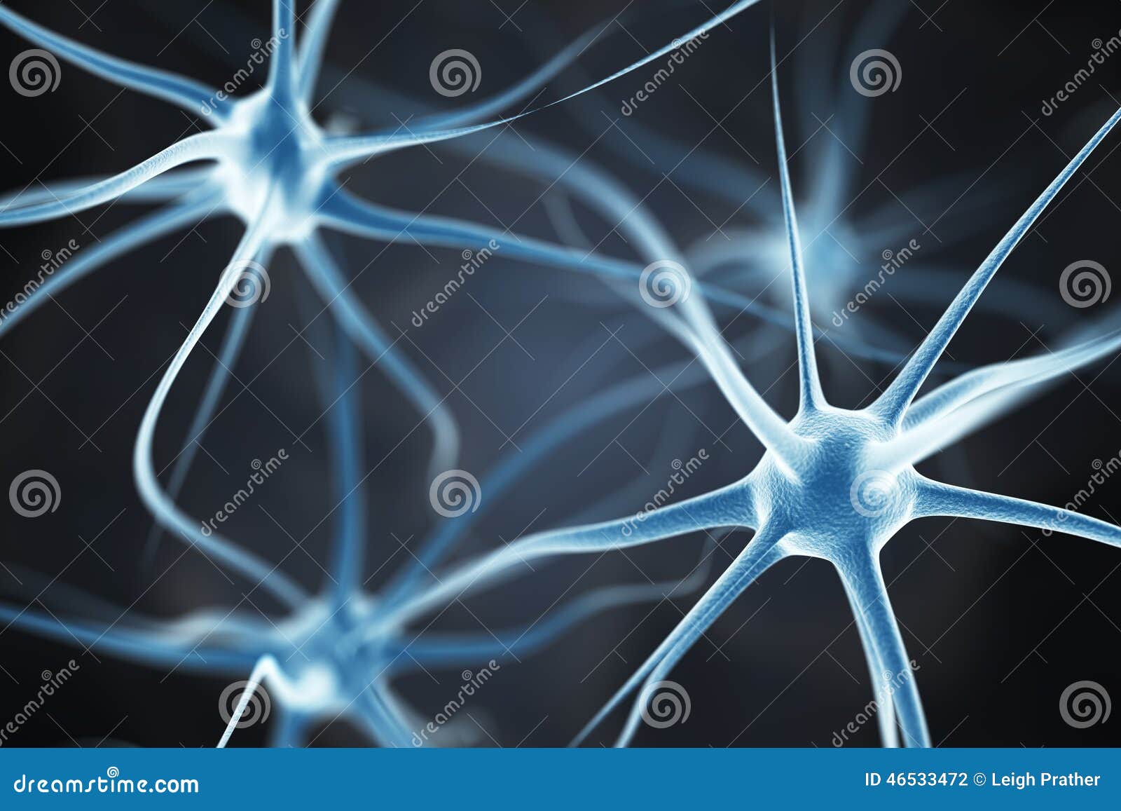 Neurônios no cérebro ilustração stock. Ilustração de energia - 46533472