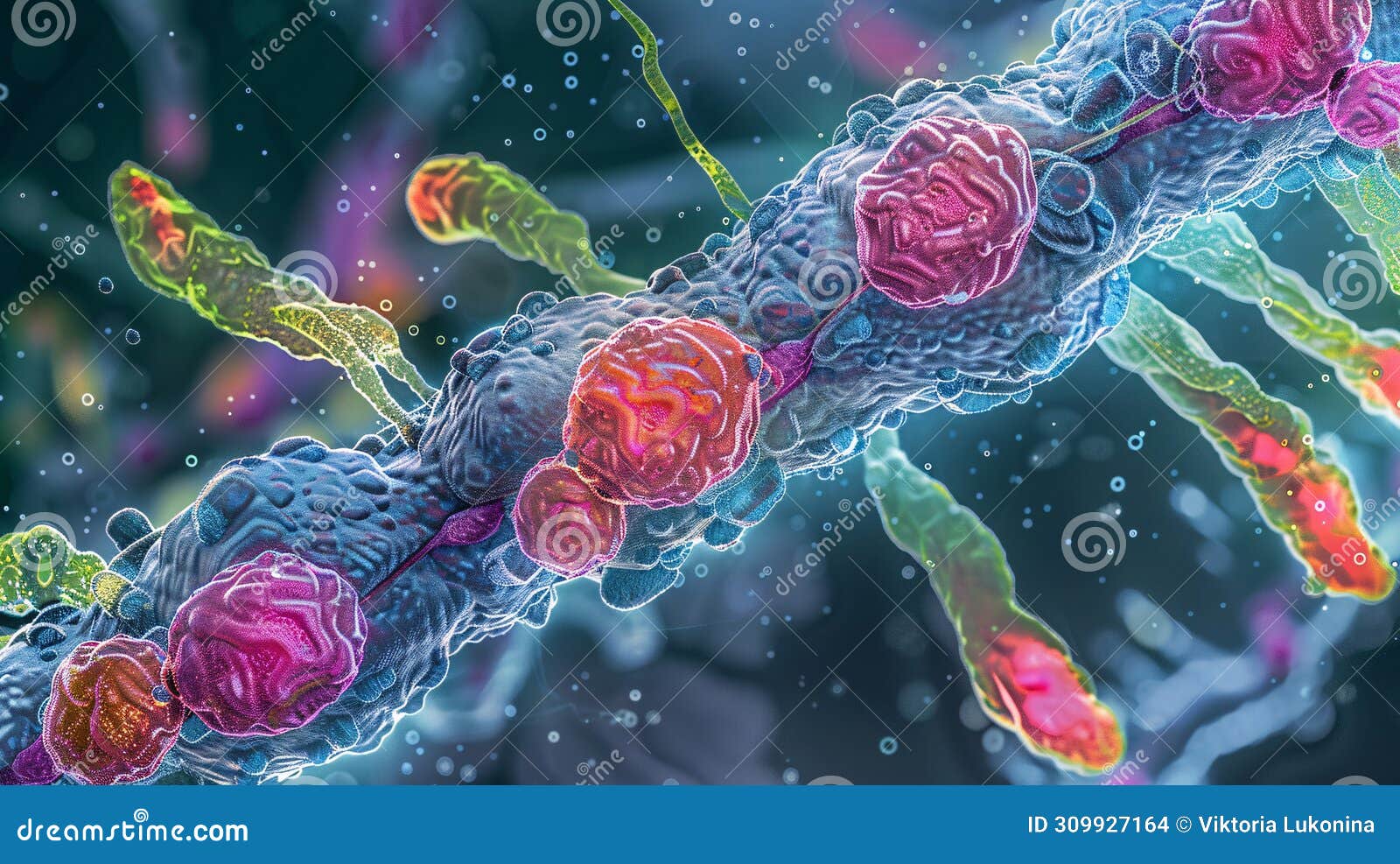 Neural Chain Reaction stock photo. Image of biological - 309927164