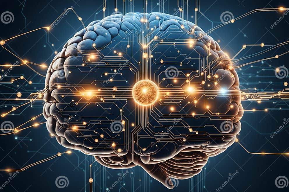 Neural Circuit and Cyber Brain in Quantum Computing and Artificial Intelligence Technology Stock ...