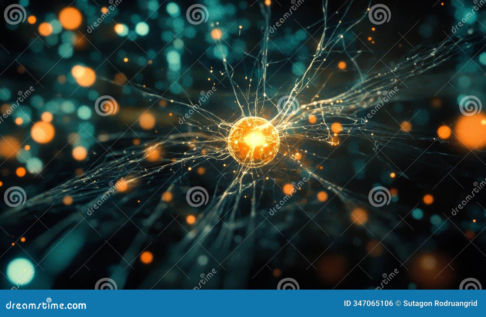 Neural Connection Background Royalty-Free Stock Photo | CartoonDealer ...