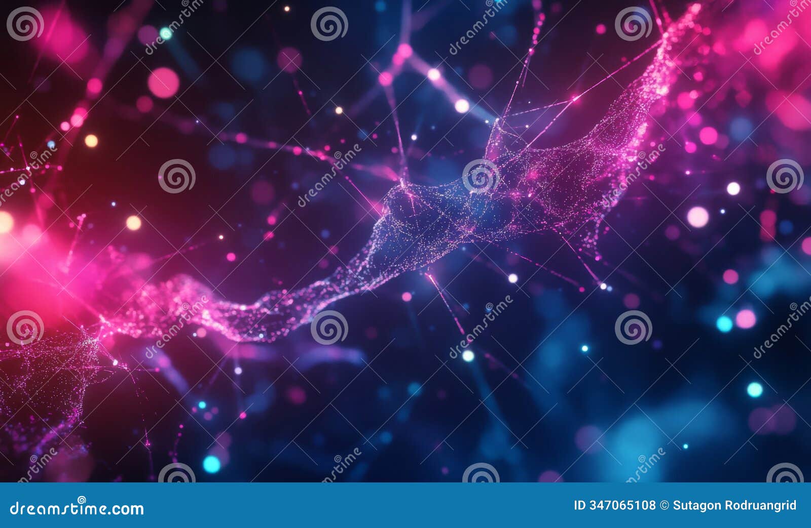Neural Connection Background Royalty-Free Stock Photo | CartoonDealer ...