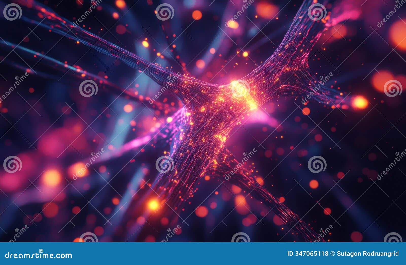 Neural Connection Background Royalty-Free Stock Photo | CartoonDealer ...