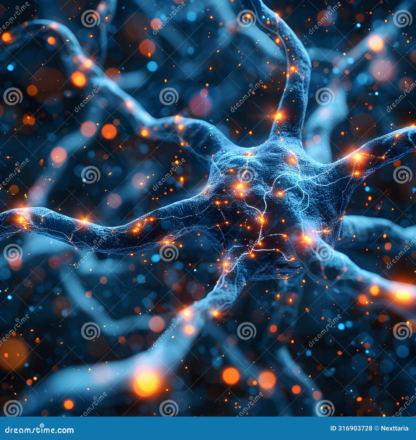 Neural Connection Convergence - Illustration of Digital Innovation and ...