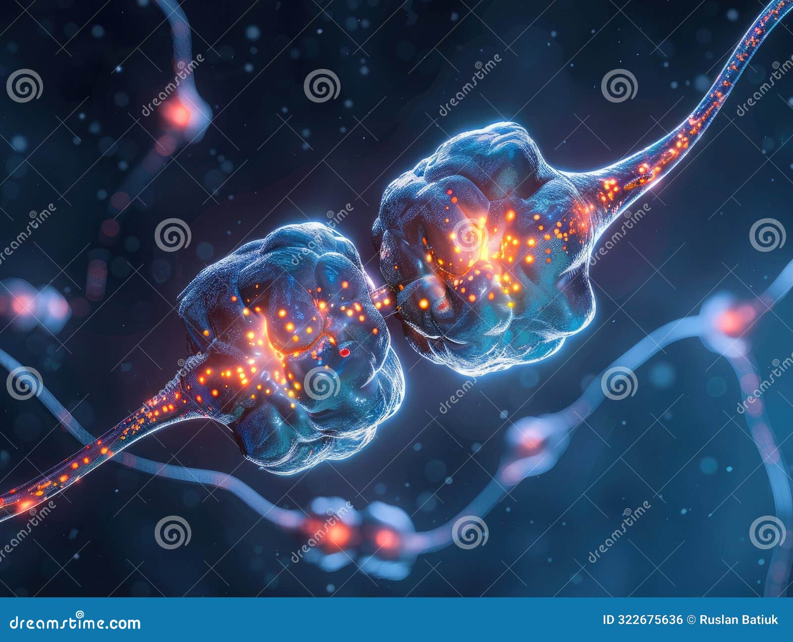 Neural Connection: Nerve Synapse - Intricate Junction Where Nerve Cells ...