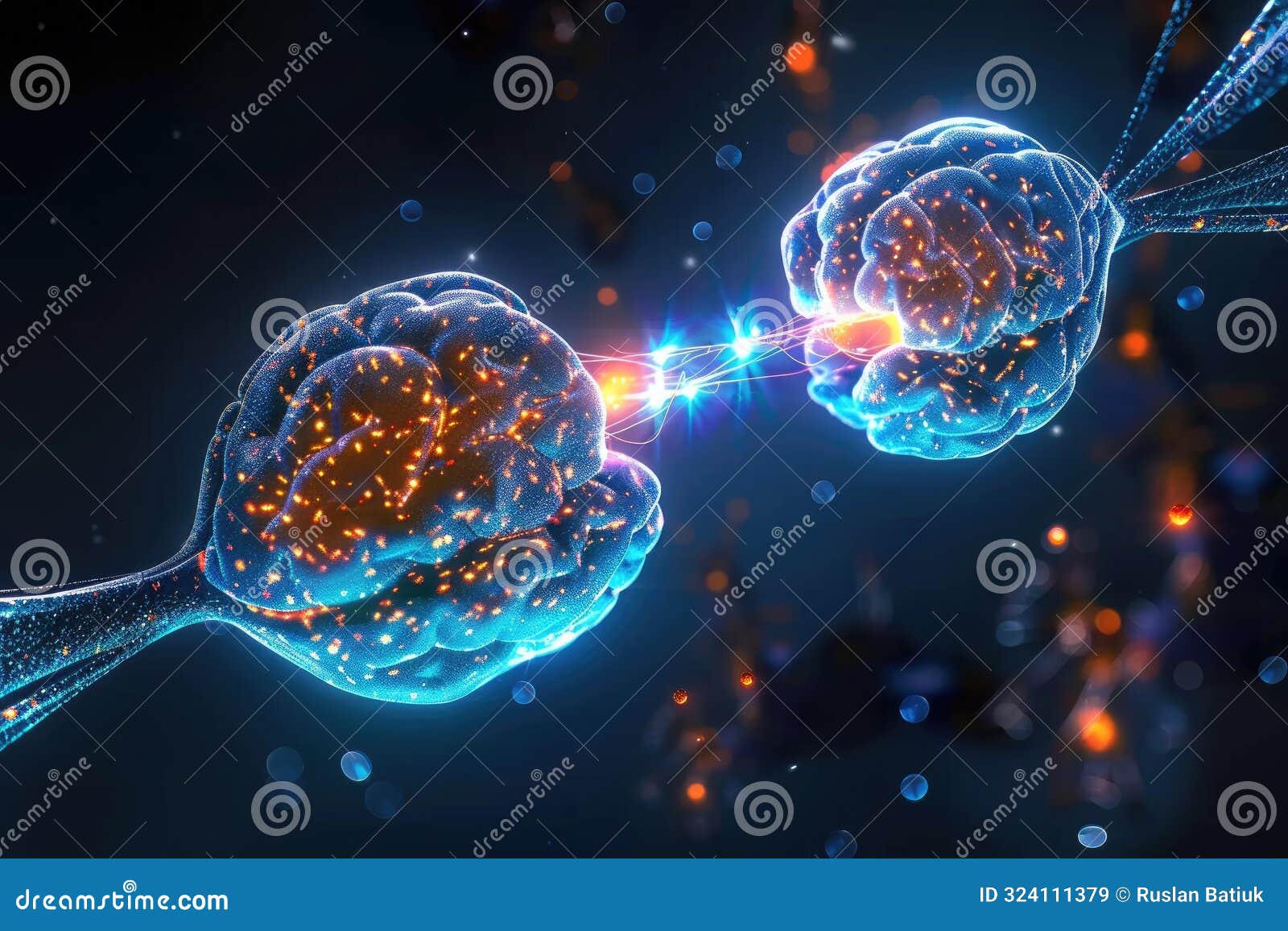 Neural Connection: Nerve Synapse - Intricate Junction Where Nerve Cells ...