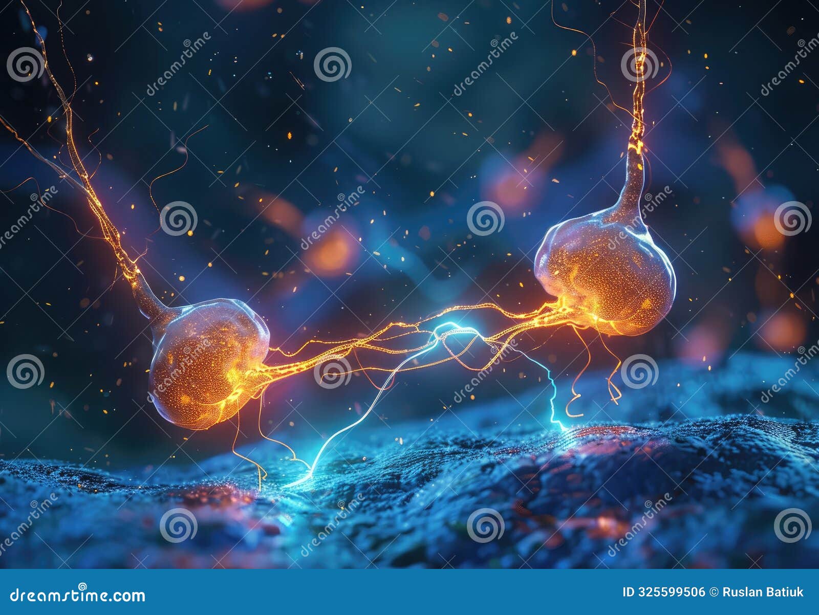 Neural Connection: Nerve Synapse - Intricate Junction Where Nerve Cells ...