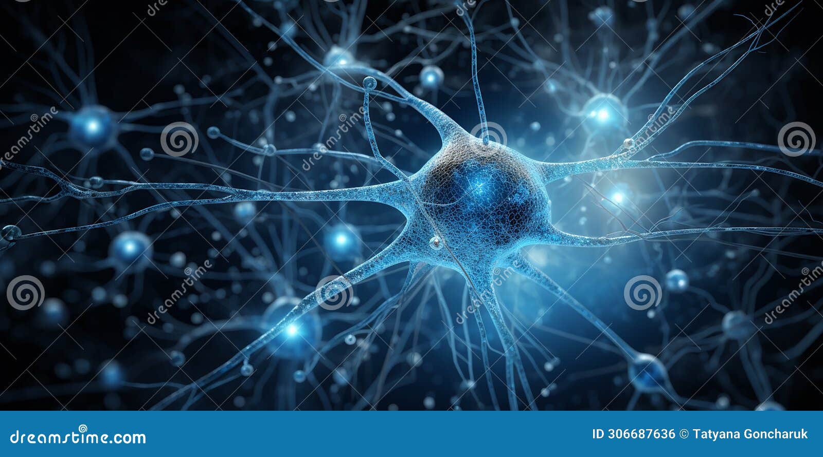 Neural Connections in the Brain. Stock Illustration - Illustration of ...