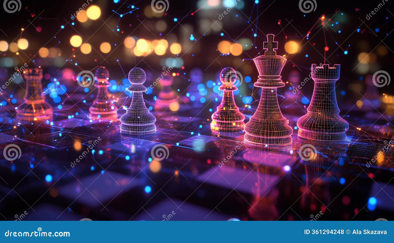 Neural Connections Illuminate Trade War Chess Board in a Digital Realm ...