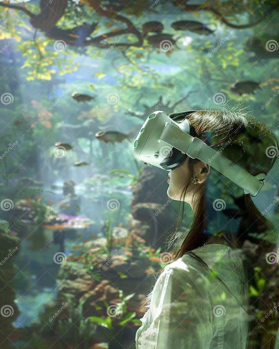 Neural Interface Users Experiencing a Virtual Reality Utopia Blending ...