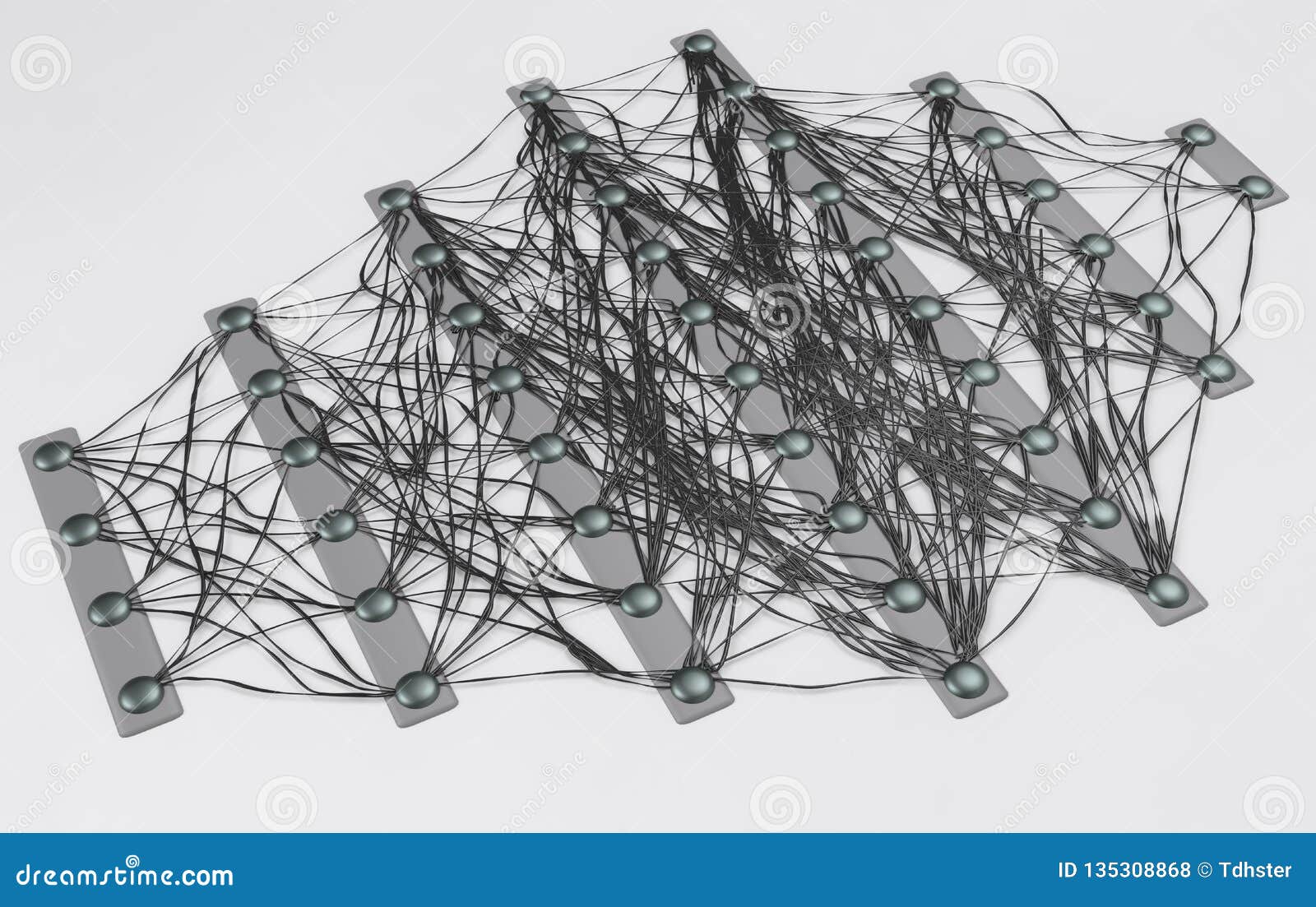 Neural Net Neuron Network Deep Learning Cognitive Technology Concept