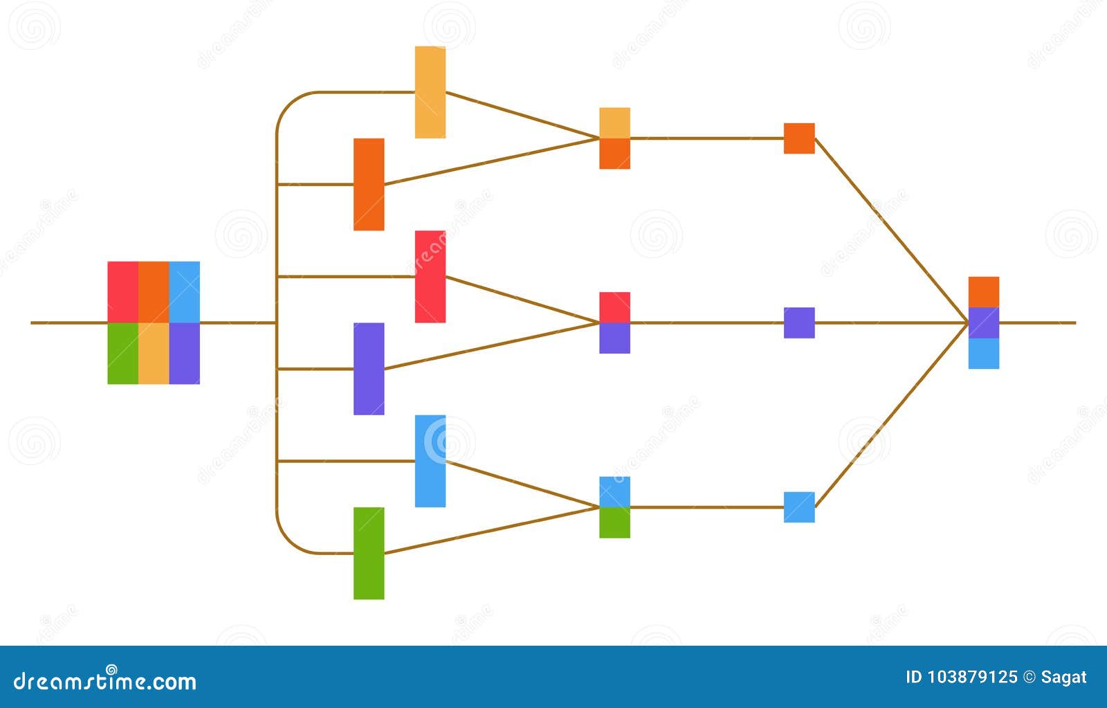 Neural net. Neuron network stock vector. Illustration of networking - 103879125