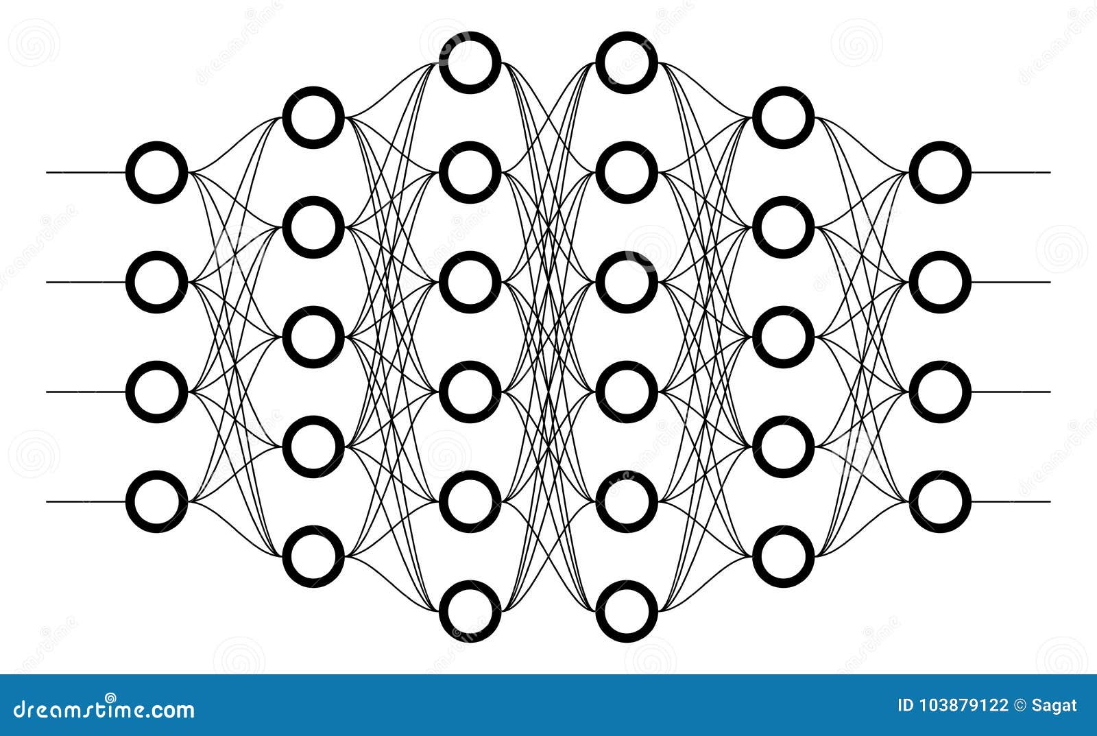 Neural net. Neuron network stock vector. Illustration of communication - 103879122