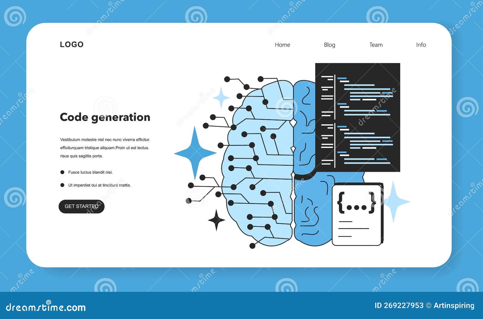 Neural Network Abilities. Self-learning Computing System Processing Stock Vector - Illustration ...